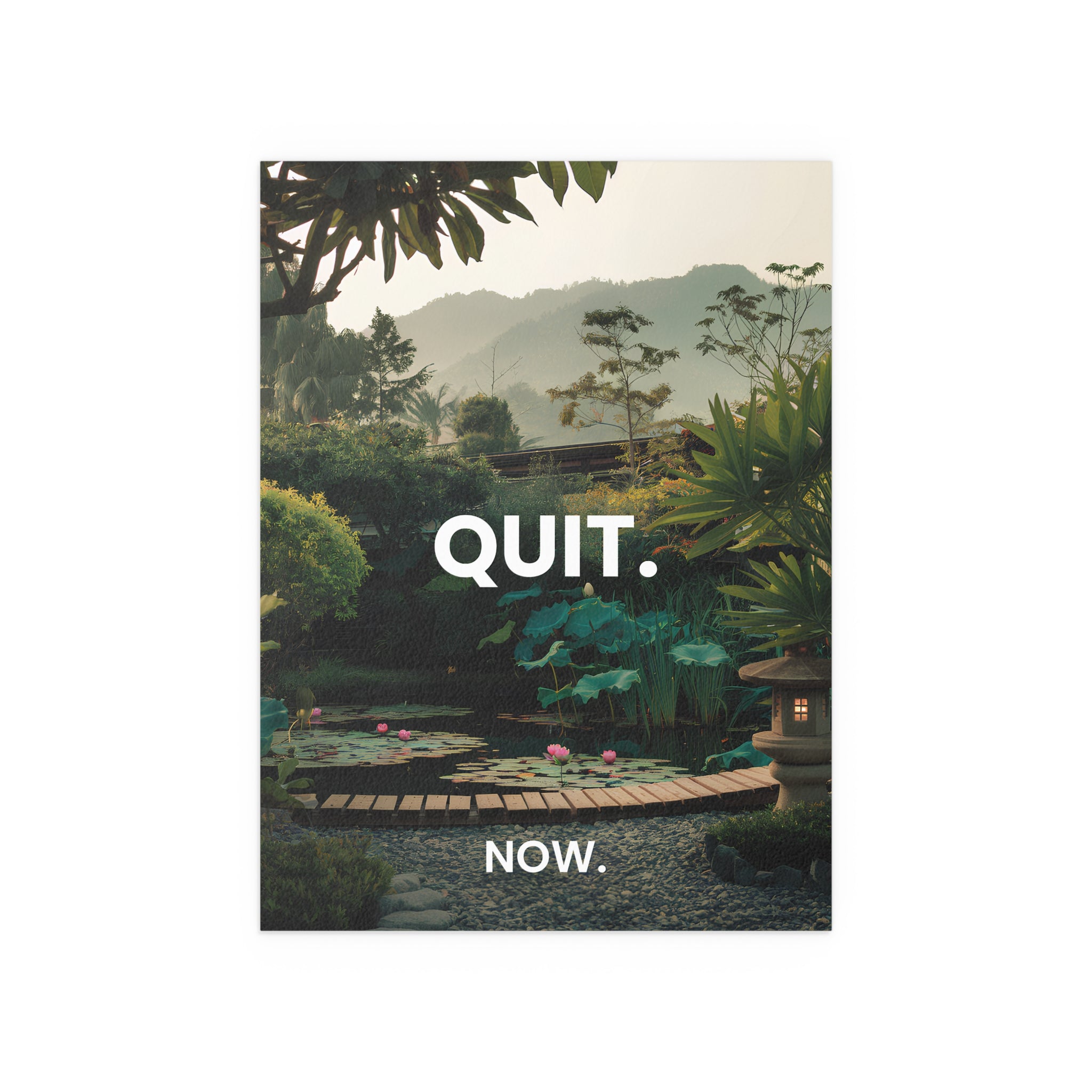 Quit - Japanese Garden Artwork – D-press